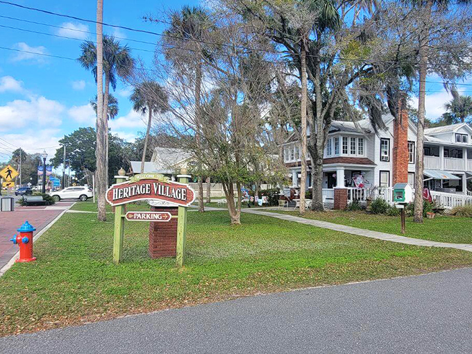 Heritage Village welcomes history buffs! Crystal River's preserved area is like a time machine with convenient parking.