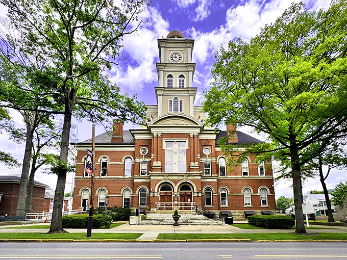 Huntingdon's courthouse stands like a dignified elder statesman, watching over a town where retirement dollars stretch comfortably.