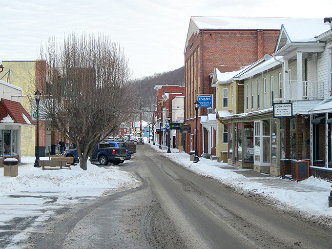 Keyser's winter scene showcases a town that stays cozy without breaking your heating budget.