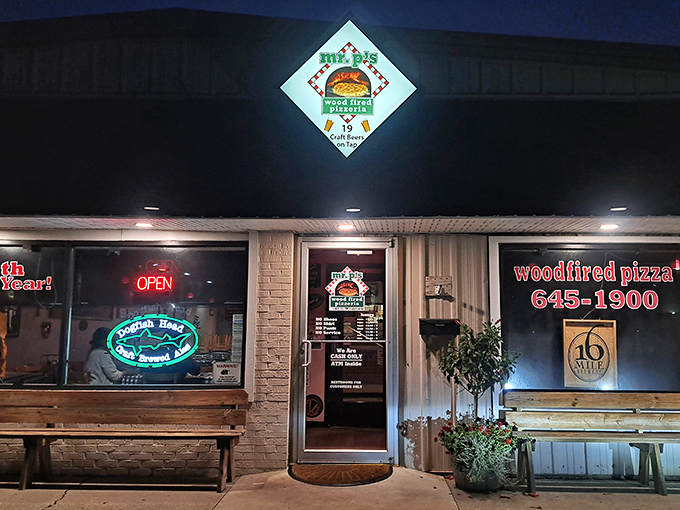 Diamond sign pointing toward wood-fired perfection - where rustic charm meets artisanal pizza craftsmanship.