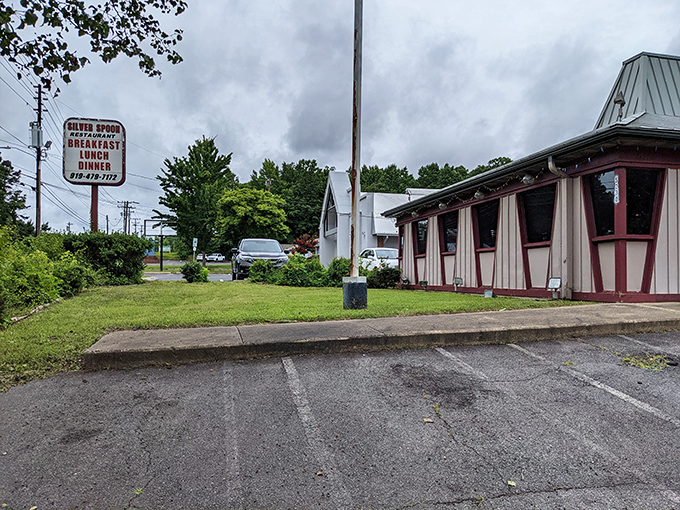 Silver Spoon's charming exterior hints at the no-nonsense comfort food waiting inside. Sometimes the best treasures come in modest packages!