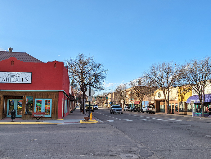 Walsenburg's main street offers that rare combination of mountain beauty and small-town warmth that feels like home.