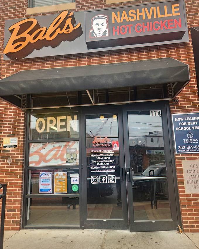 The "OPEN" sign glows like a beacon for heat-seekers &ndash; BAB's Nashville Hot Chicken isn't for the faint of heart, but it's worth the sweat!