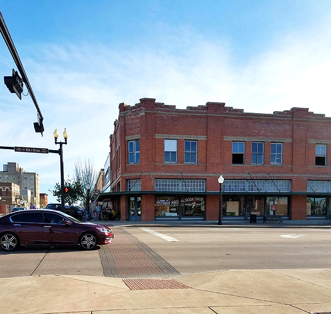 Downtown Bryan's vintage gem stands proudly on the corner. This isn't just shopping&mdash;it's time travel with price tags!