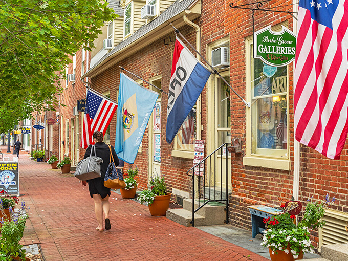 Dover's historic brick sidewalks invite leisurely strolls through Delaware's charming capital on any budget.