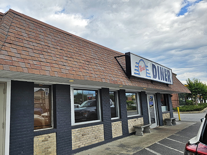 The simple, straightforward exterior of Marie's Diner promises no-nonsense good food without any pretense.