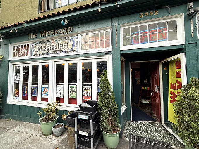 Those big windows invite you into Portland's most musical pizza experience, where dinner comes with rhythm. 