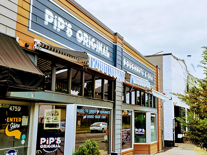 Pip's Original: where donuts and chai create the perfect Portland pairing. Small in size, enormous in flavor impact.