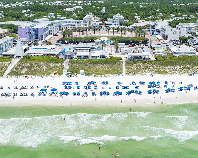 Seaside's emerald waters and sugar-white sand create a postcard-worthy scene that no filter could improve upon.