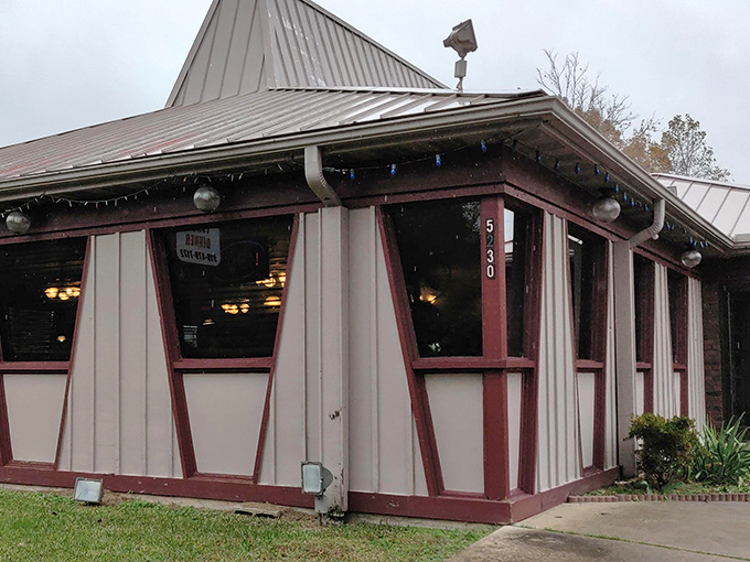 That distinctive roof and red trim make Silver Spoon Restaurant instantly recognizable to Durham locals seeking breakfast bliss.
