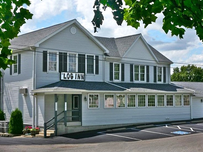 The Log Inn's rustic charm whispers of generations past, where every meal was a celebration worth remembering.