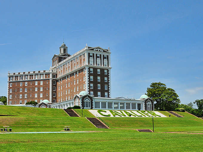 The grand Cavalier Hotel crowns the hill like a majestic castle overlooking the Atlantic.