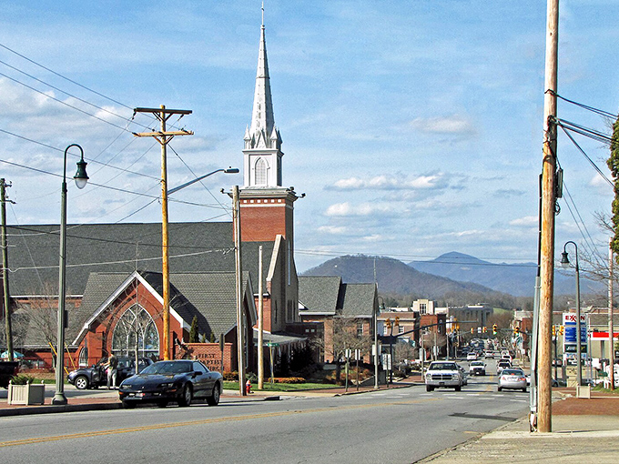 Classic church spires and mountain views remind us that some combinations never go out of style or lose their power.