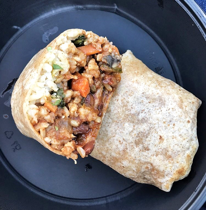 This wrap isn't just holding ingredients—it's embracing them in a warm hug of flavors that complement each other perfectly.