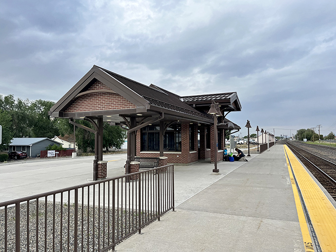 The Amtrak station stands ready for travelers, a brick testament to the railroad history that put Winnemucca on the map and keeps it connected. 