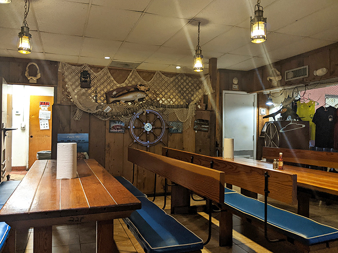 Fishing nets and ship wheels aren't just decor&mdash;they're reminders that your dinner had a journey before reaching your plate.