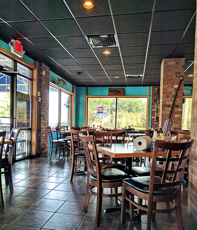 Turquoise accents and nautical touches create that beachy vibe without feeling like a tourist trap clich&eacute;.