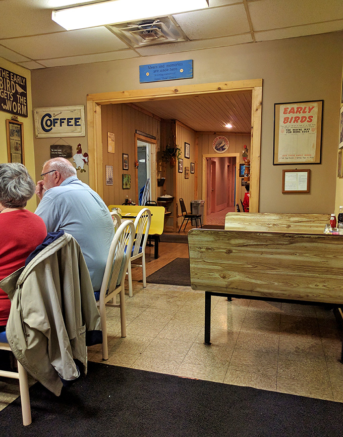 Every corner of Early Birds feels like it could be your grandmother's dining room, if your grandmother were an exceptional short-order cook.