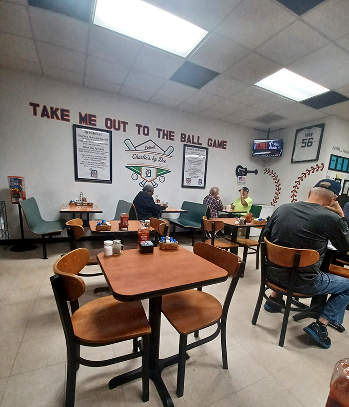 Baseball memorabilia adorns the walls, reminding you that America's favorite pastime pairs perfectly with America's favorite comfort foods at this local institution.