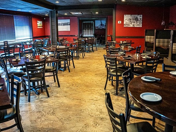 The warm tones and thoughtful spacing say, "Stay awhile, we've got nowhere to be but here, enjoying this moment."