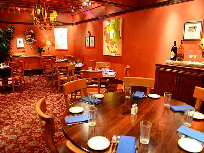 Tables arranged not by chance but by someone who understands that dining out is as much about the atmosphere as the food.