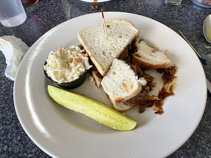 A sandwich that doesn't just satisfy hunger &ndash; it creates memories. That pickle knows it's in the presence of greatness.