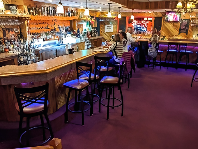 The bar where Old Fashioneds are born and diet resolutions go to die &ndash; a wood-paneled sanctuary of brandy-soaked happiness.