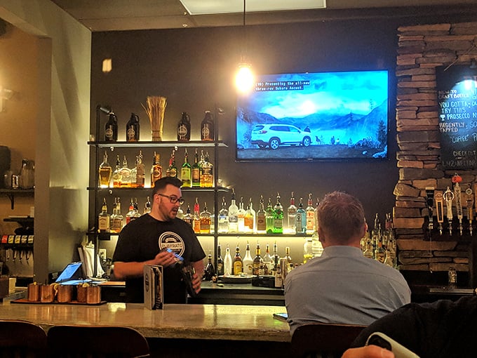 The bar beckons with craft selections and friendly bartenders who know that good drinks require both skill and conversation.