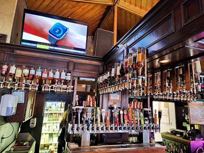 The bar gleams with promise &ndash; dozens of taps standing at attention, ready to pour the perfect pint for thirsty patrons.