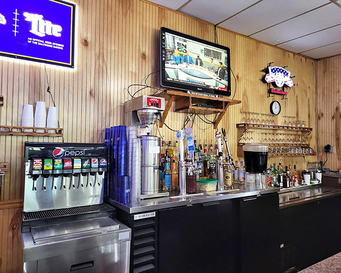 The bar area isn't just where drinks are poured&mdash;it's where fishing tales grow taller and strangers become friends over cold beverages.