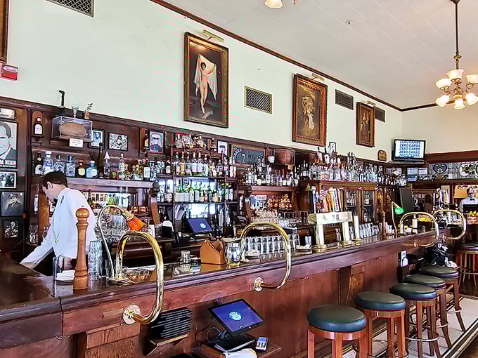 The bar's extensive collection isn't just alcohol &ndash; it's liquid history in bottles, with bartenders who know exactly which one you need.