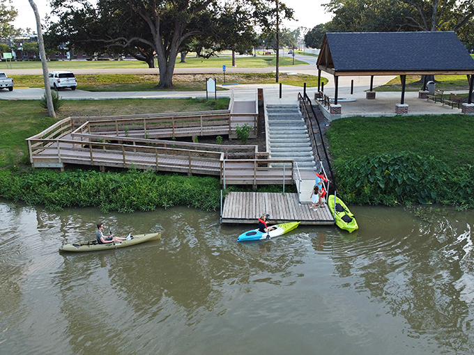 Bayou Side Park offers peaceful water access where kayakers paddle at the pace of Thibodaux life&mdash;unhurried and content.