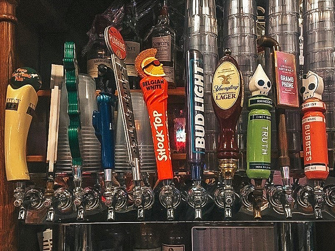 Beer paradise found! This impressive tap lineup proves Mac & Joe's takes their liquid refreshment as seriously as their legendary wings.