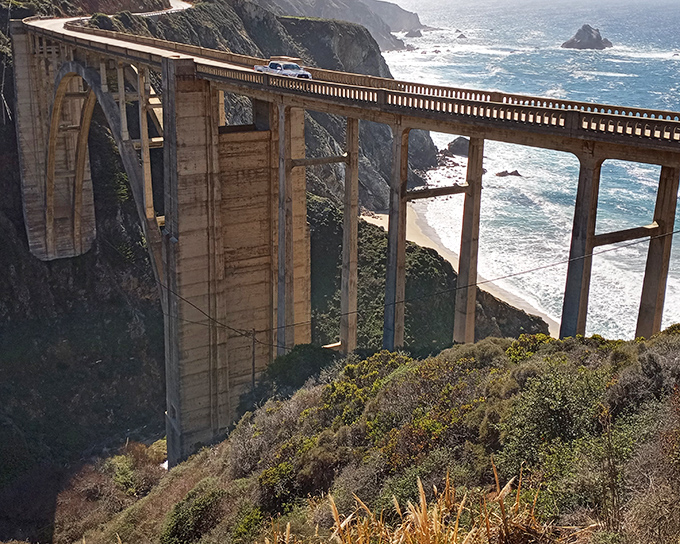Bixby Creek Bridge &ndash; where engineering brilliance meets natural splendor in a marriage that's lasted nearly a century.