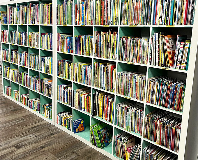 The book section: where literary treasures await at paperback prices. More organized than most libraries and without those pesky due dates.