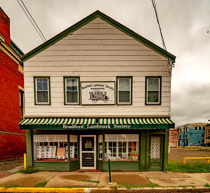 Bradford Landmark Society preserves local history in a charming white building that looks like it belongs on a Norman Rockwell canvas.