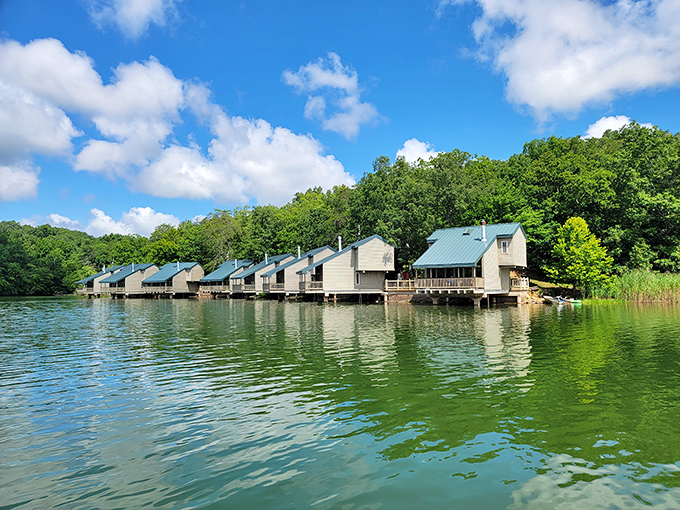 Not just cabins &ndash; floating havens where morning coffee comes with a side of mist dancing across water so still you can count the clouds.