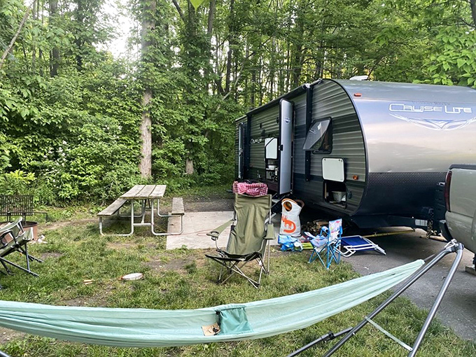 Glamping goals achieved. This campsite setup has everything but room service &ndash; and honestly, you won't miss the overpriced minibar.
