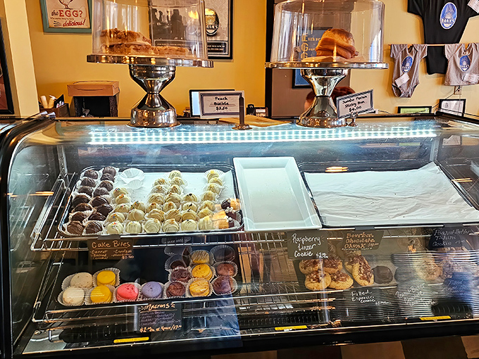 Sweet temptations behind glass&mdash;because sometimes the perfect ending to breakfast is actually another beginning.