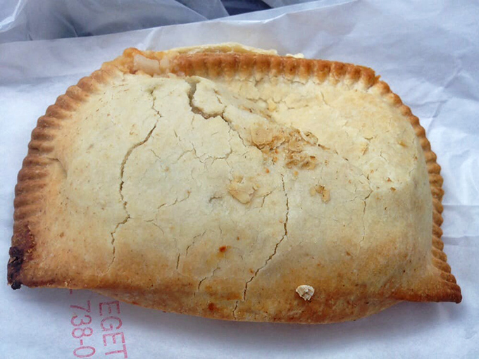 Two pasties on a paper plate&mdash;the ultimate road trip companions that won't complain about your music choices or ask "are we there yet?"