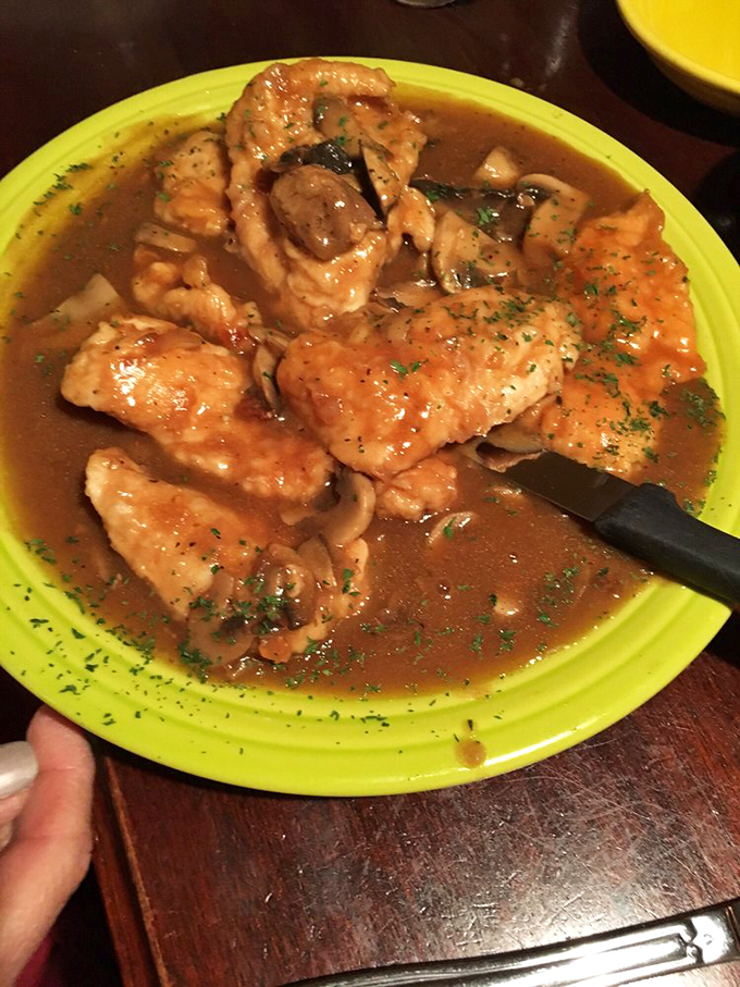 Chicken Marsala that's having a spa day in its own delicious sauce. The mushrooms aren't just along for the ride &ndash; they're co-pilots.