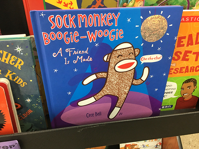 Children's books with titles like "Sock Monkey Boogie-Woogie" remind us that imagination never goes out of style or budget.