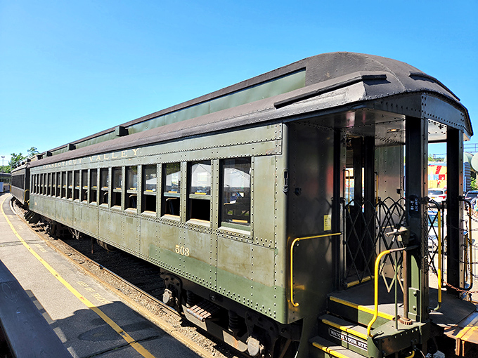 This classic passenger car has carried thousands of travelers through decades of American history. Its simple elegance reminds us that style never goes out of fashion.