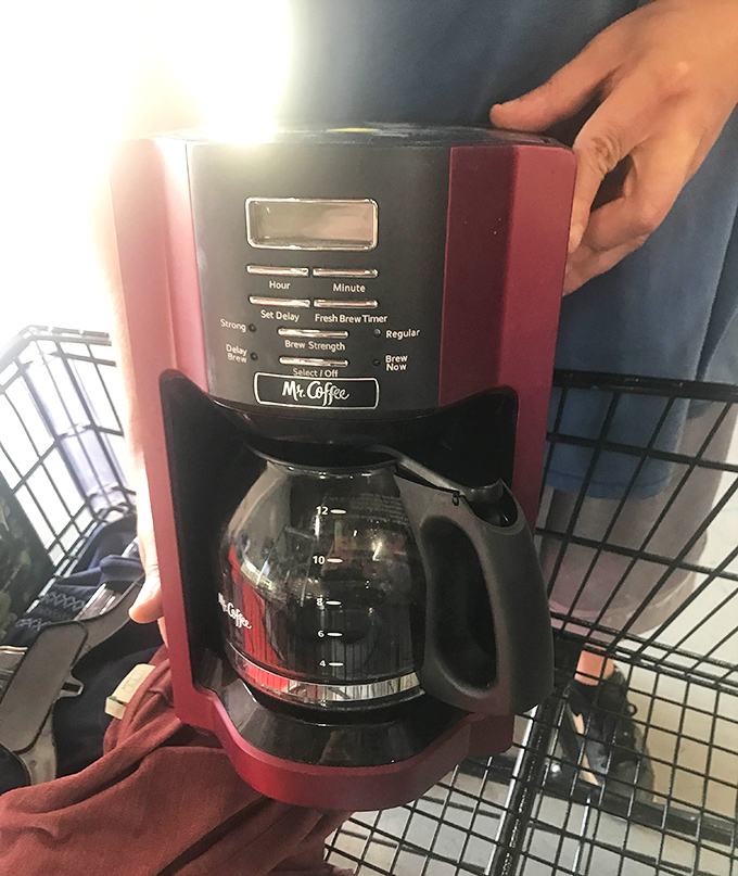 One person's discarded Mr. Coffee is another's morning salvation&mdash;especially when it's in this pristine burgundy shade.