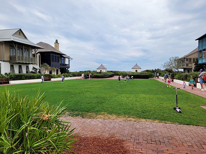 The Western Green offers a communal backyard where memories are made one frisbee toss at a time.