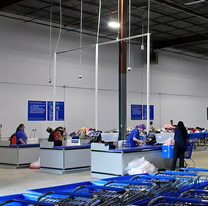 Where the magic happens at checkout. These counters have witnessed countless expressions of disbelief at the final total.