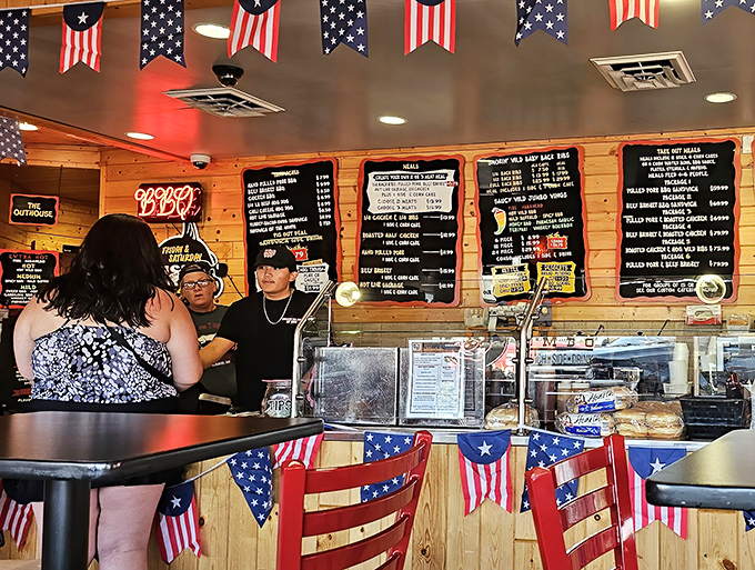 Where barbecue dreams come true. The menu boards aren't suggestions—they're invitations to a smoky celebration your taste buds won't forget.