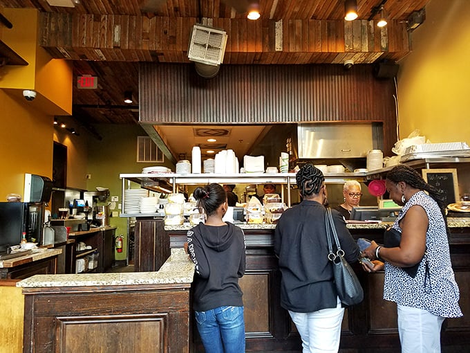 Where orders become dreams and dreams become plates. This counter is the border between hunger and happiness.