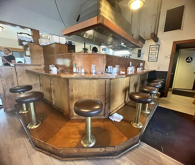 Counter seats: the breakfast equivalent of front-row tickets. Watch the morning show unfold as skilled hands transform simple ingredients into edible joy.