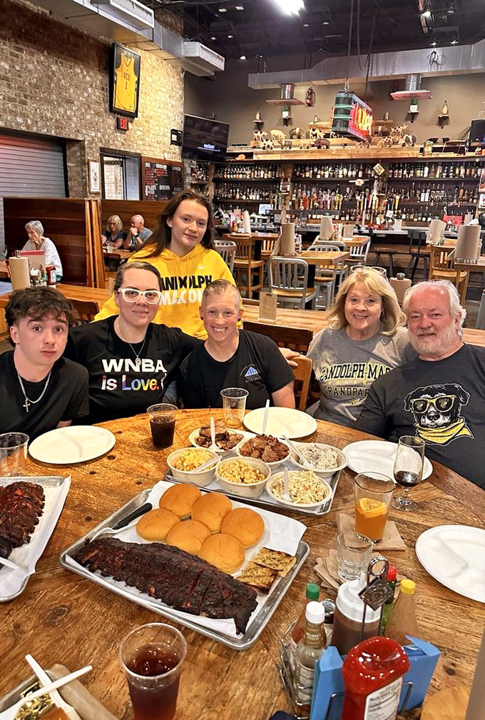 Barbecue brings families together better than any reunion planner. That spread isn't just a meal&mdash;it's memories in the making.